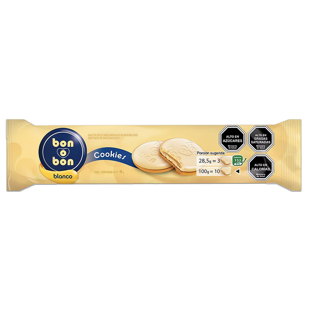Bon o Bon Cookies | Milk or White Chocolate Hazelnut Cookies (95g ...